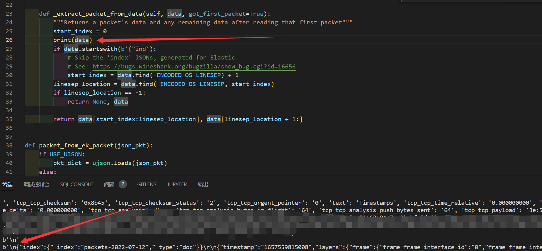 `KeyError: 'layers'` when using ek mode and calling `cap.sniff` · Issue ...