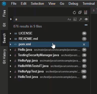 The "Search" result аre switched after clicking the "Refresh" button ...