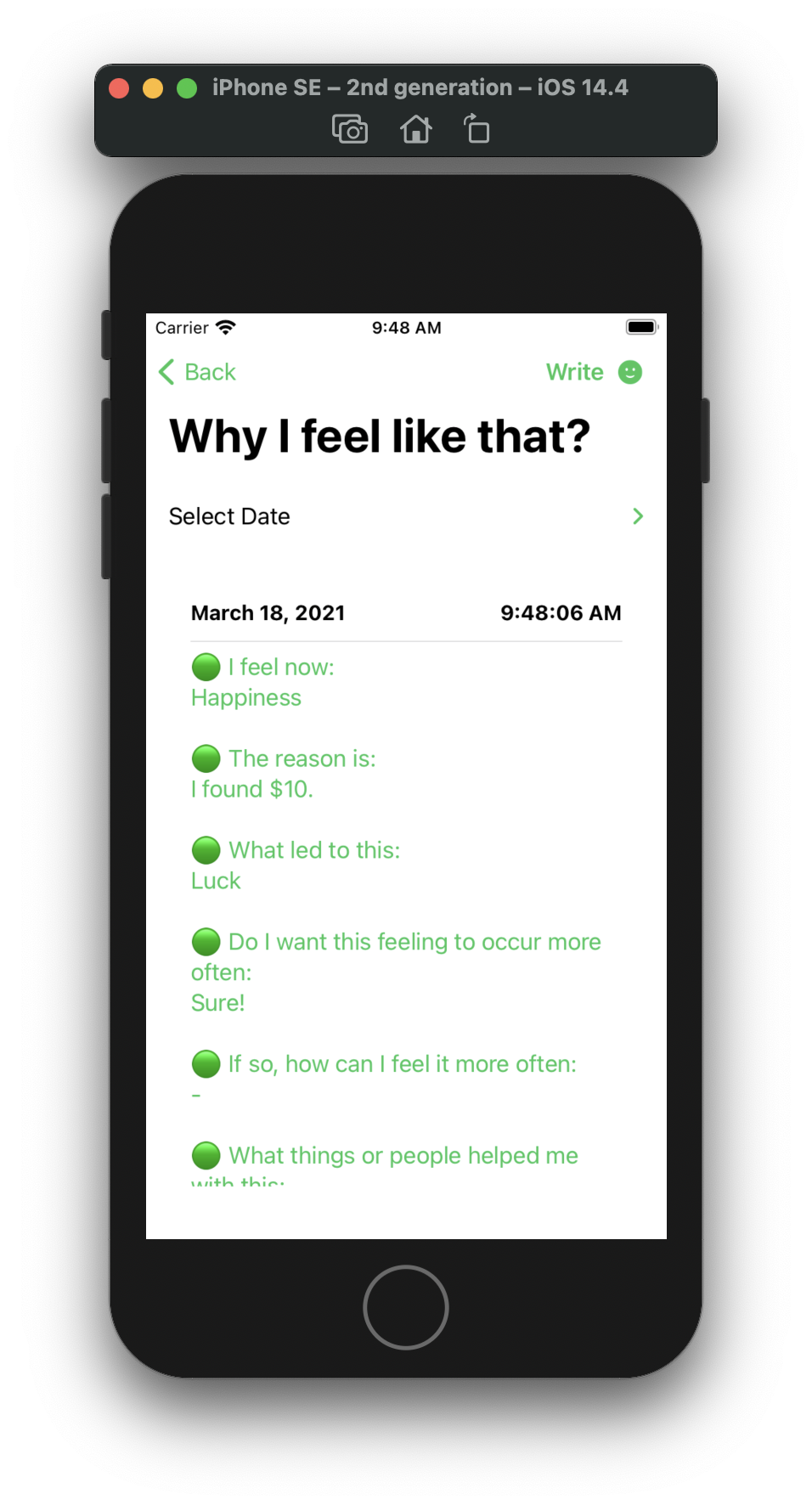 GitHub - gph4ppy/SaveMe: Personal psychic health tracker