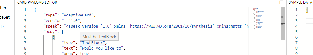 [Designer] Tooltips obscure content at the top of the card payload ...