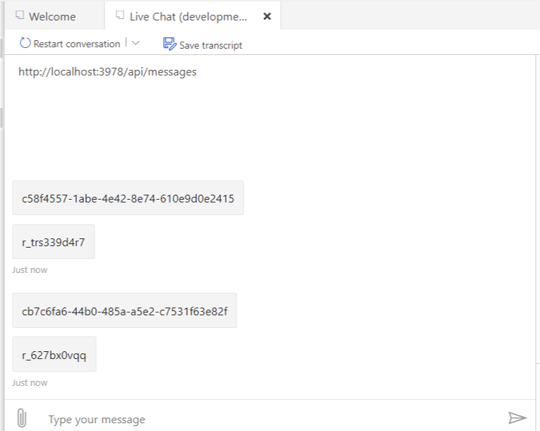 Latest version of Emulator does not clear the conversation history when ...