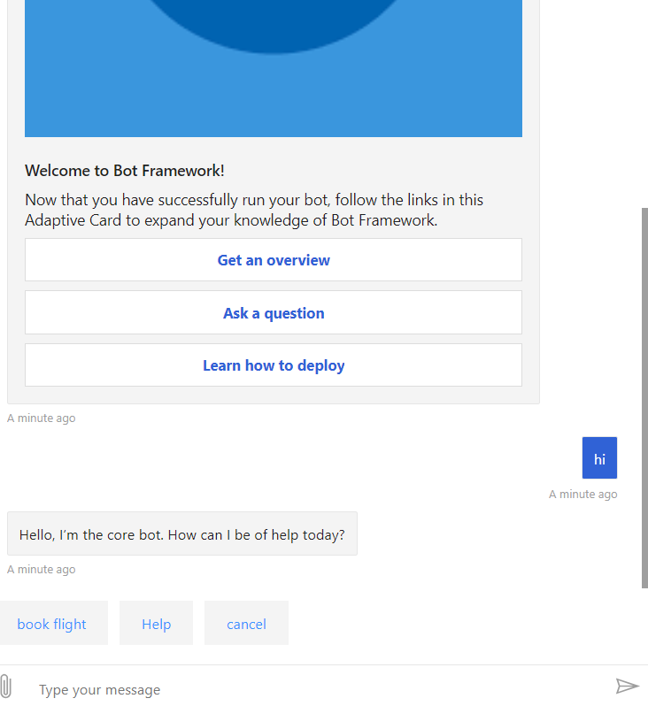 CoreBot doesn't respond to user · Issue #1593 · microsoft/BotBuilder-Samples · GitHub