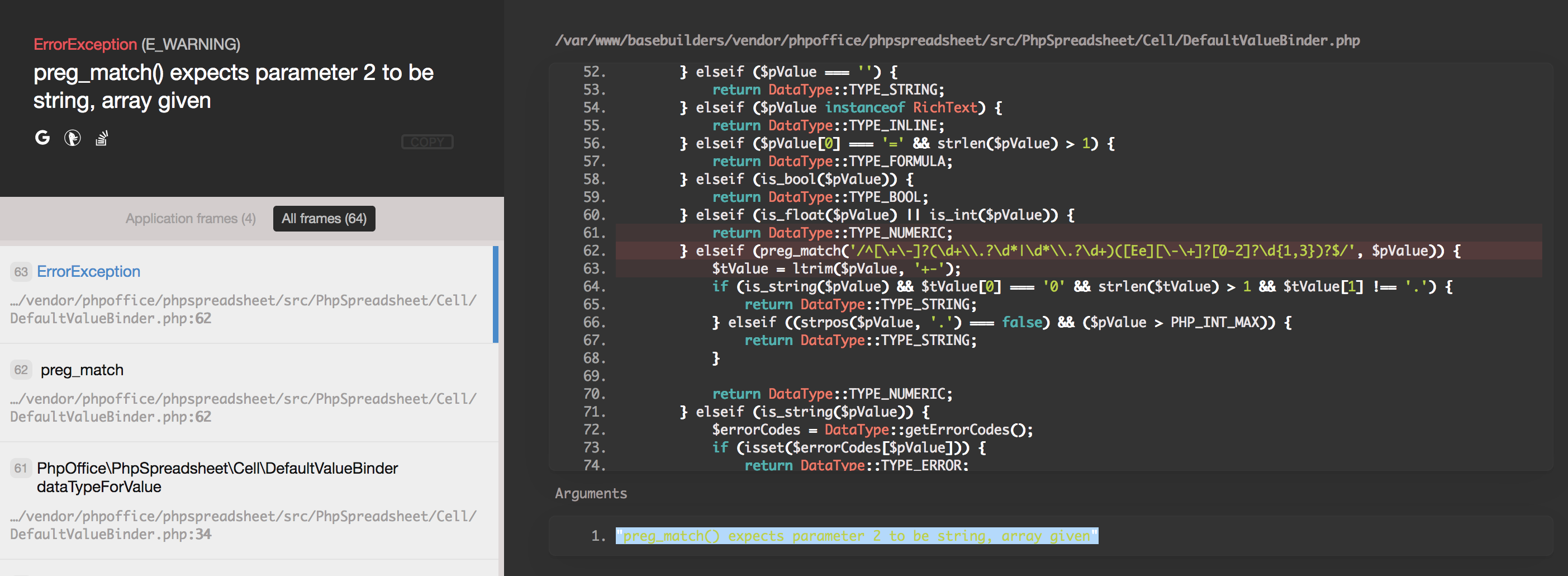 App failing with JSON Array String · Issue #1644 · SpartnerNL/Laravel-Excel · GitHub