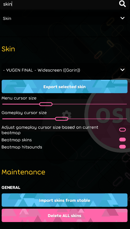 Where did the skin folder button go? · Issue #10376 · ppy/osu · GitHub