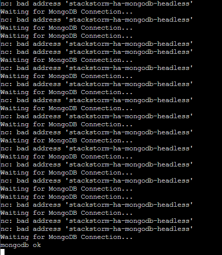 The component of stackstrom cannot connect to mongodb · Issue #210 · StackStorm/stackstorm-k8s ...