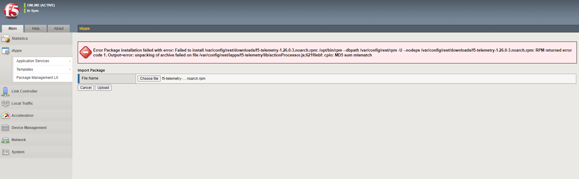 Can not install the f5-telemetry · Issue #194 · F5Networks/f5-telemetry-streaming · GitHub