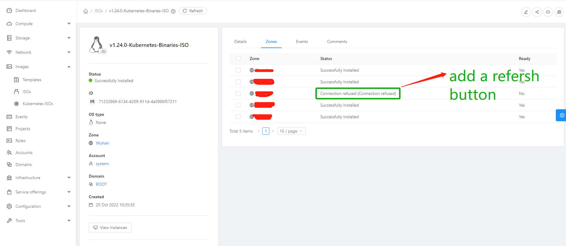 Please Add Refresh Button And Add Zone Button · Issue 6857 · Apachecloudstack · Github 