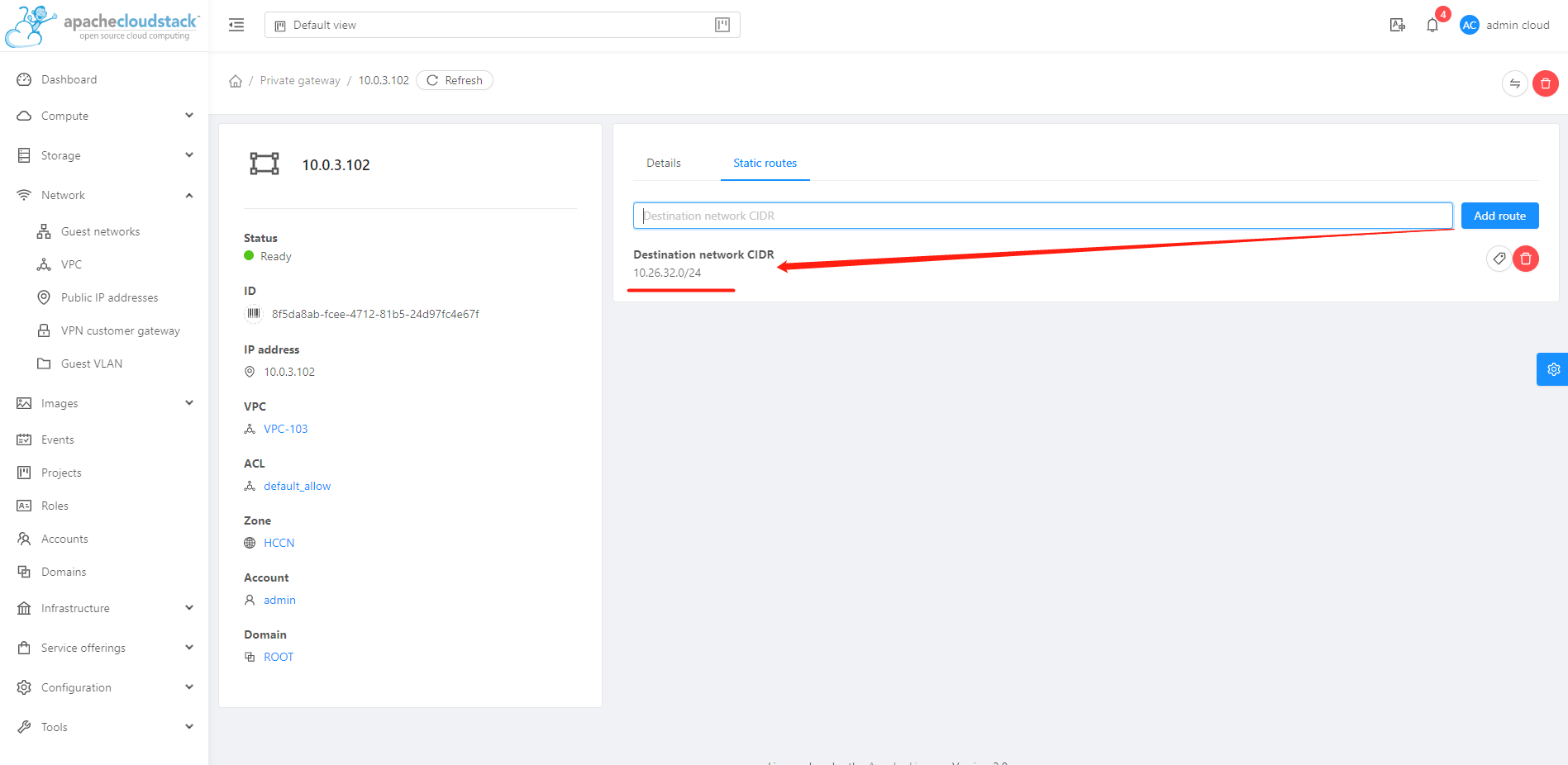 How To Achieve Connectivity Between Different Vpcs Under The Same Zone In Cloudstack · Issue 7750