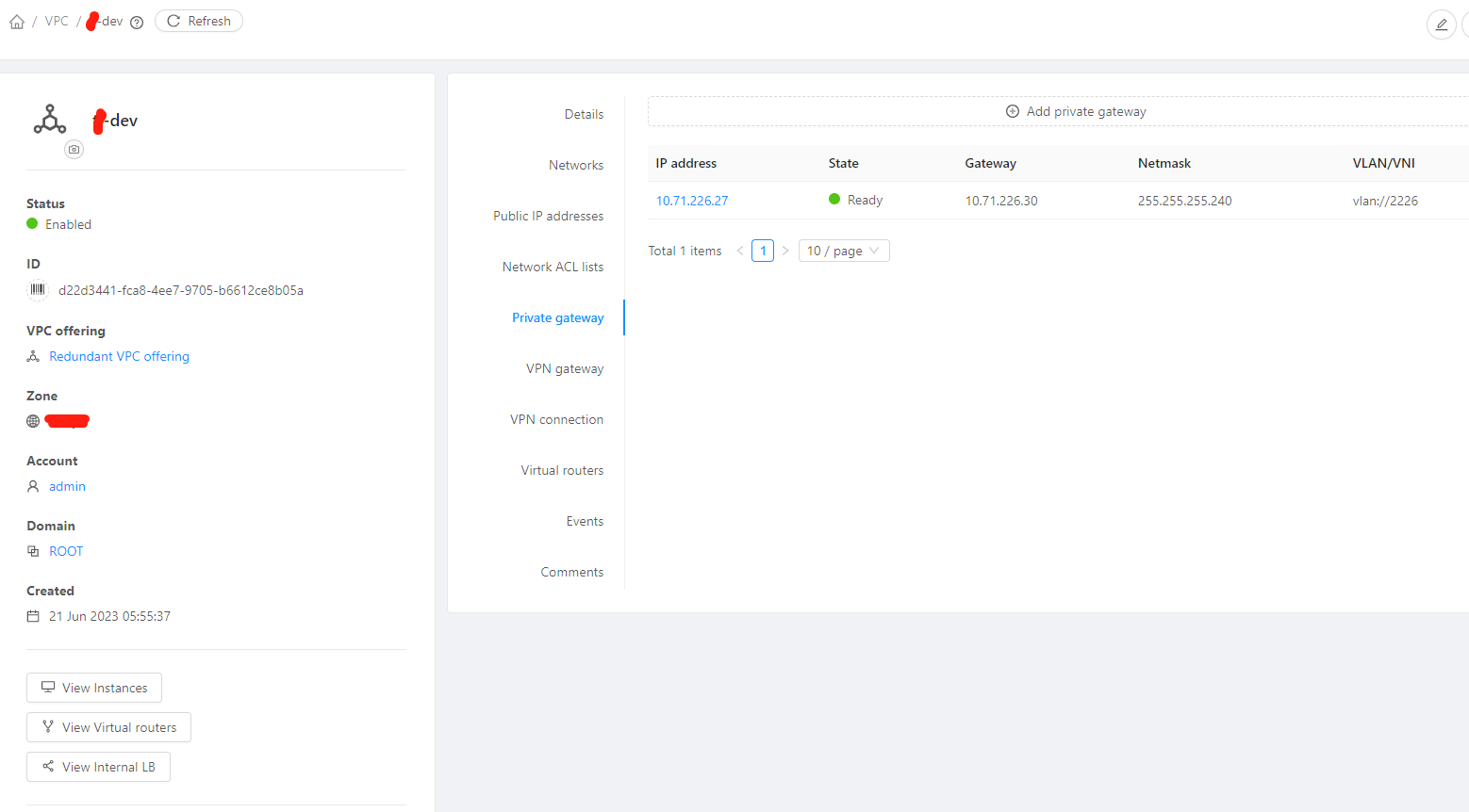 The corresponding Network Tier like vpc-XXX-privateNetwork cannot be automatically removed ...