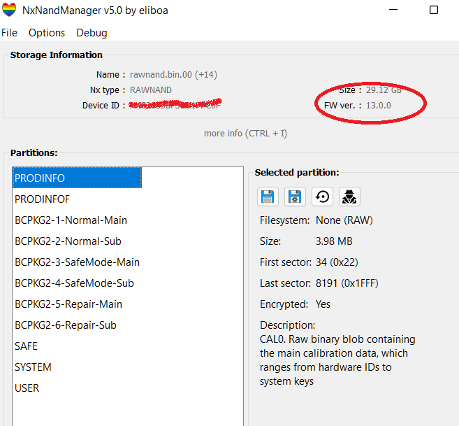 Firmware 13.1.0 · Issue #69 · eliboa/NxNandManager · GitHub