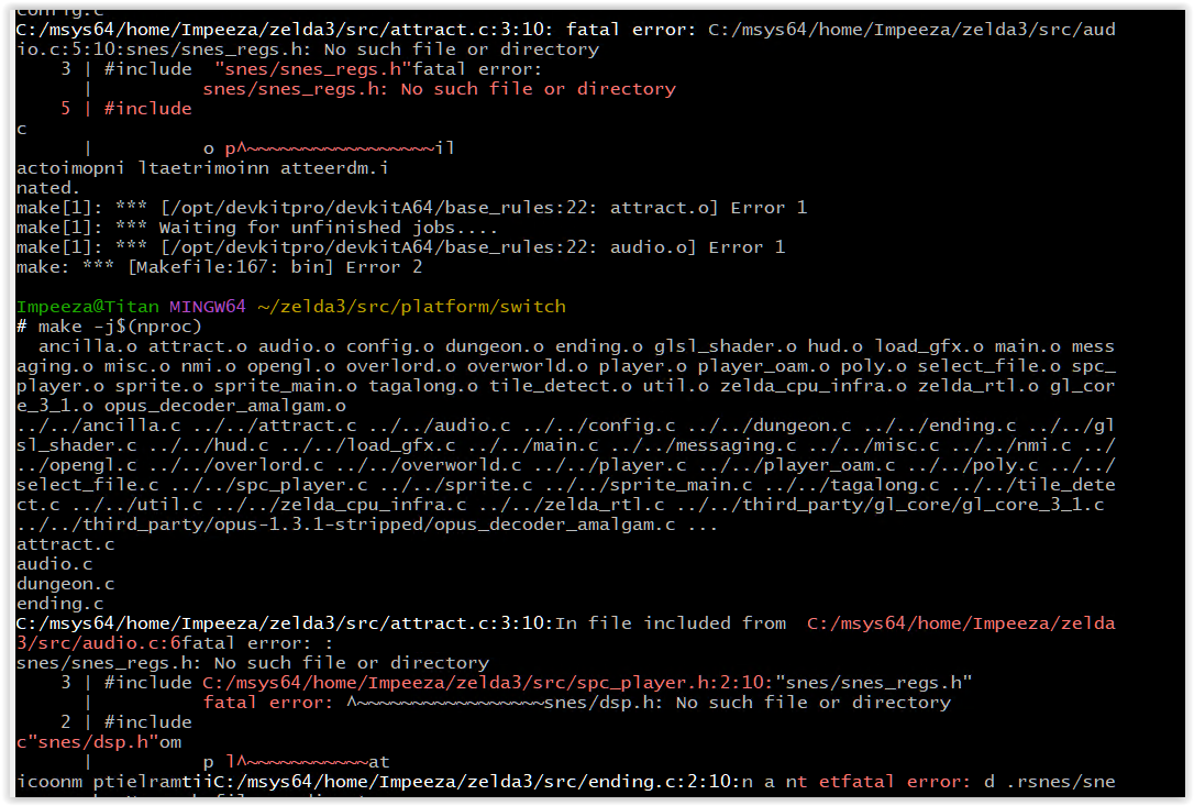 Switch Port Building · Issue #266 · snesrev/zelda3 · GitHub
