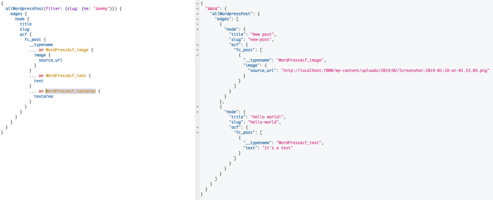 Wordpress Source Flexible Content Layouts Ignored By Graphql When Not 