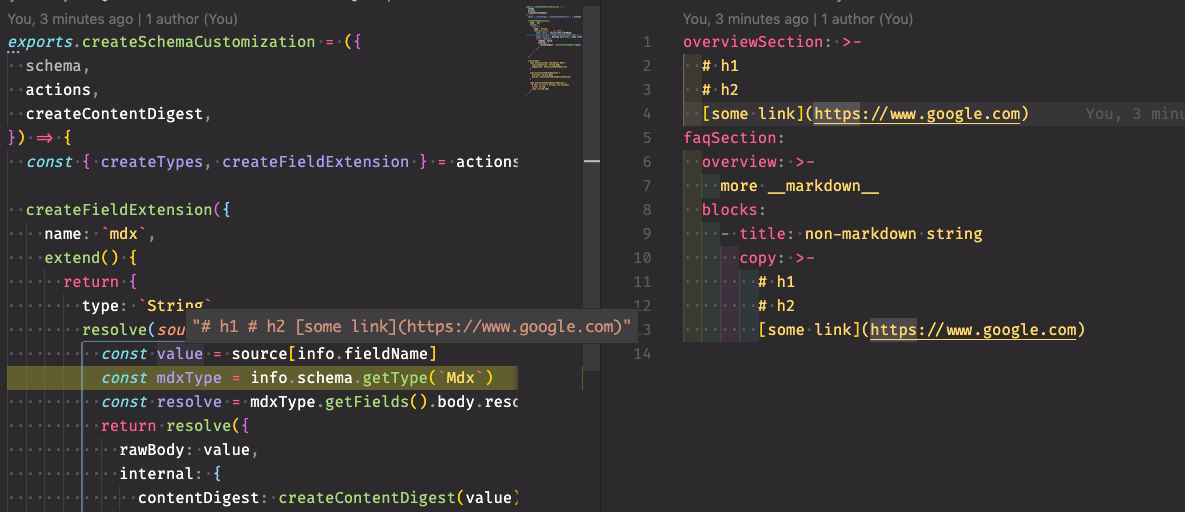Convert markdown in Yaml fields to JSX · Issue #21789 · gatsbyjs/gatsby ...