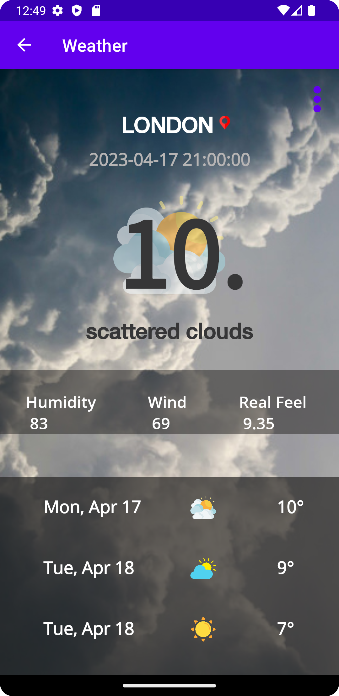 GitHub - darshna22/WeatherApp: weather app