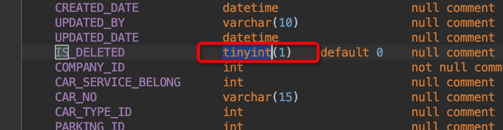 Regarding The Type As Tinyint Format · Issue 2520 · Alibabacanal · Github