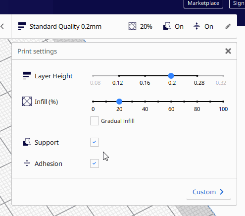 [4.2.1] Enabling support disables build plate adhesion · Issue #6229 ...