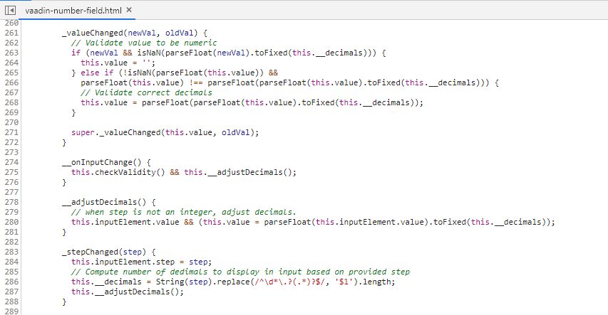 NumberField not always adjusting to correct number of decimals · Issue #1263 · vaadin/flow ...