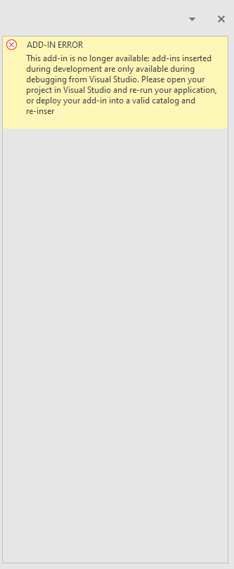 Tutorial: Share data and events between Excel custom functions and the task pane does not work ...
