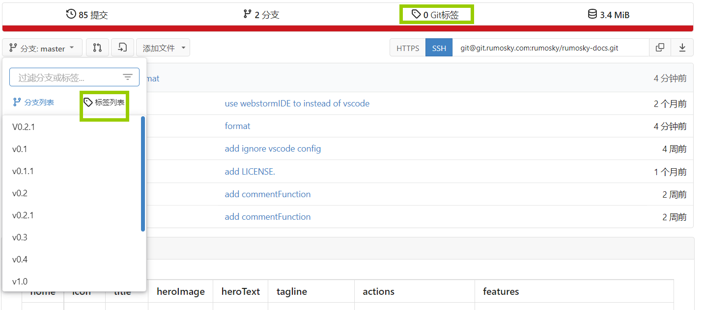 The sidebar tag list is out of sync with the top Git tag data · Issue #21995 · go-gitea/gitea ...