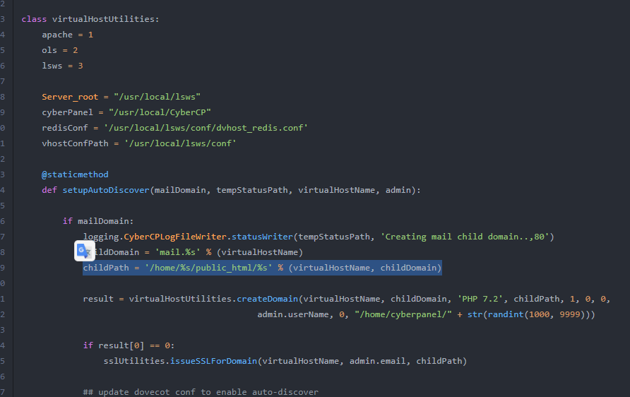 Create Mail Domain inside of main domain · Issue #735 · usmannasir/cyberpanel · GitHub