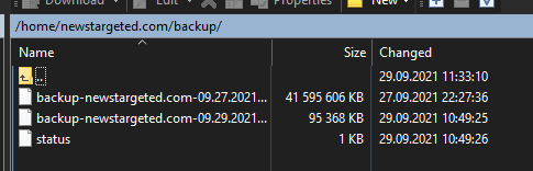 Restore Backup not showing anything · Issue #736 · usmannasir/cyberpanel · GitHub