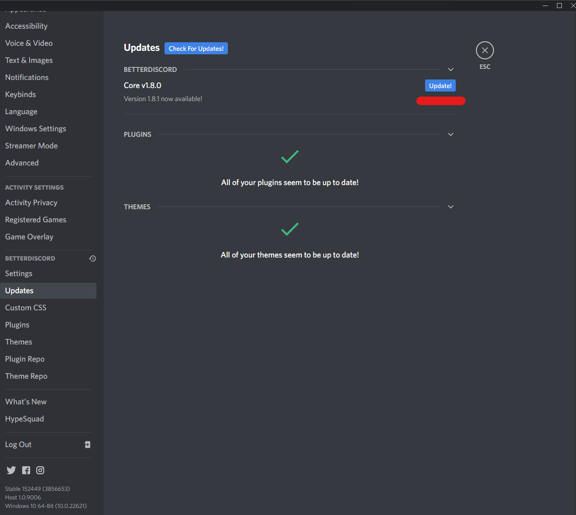 [bug] Internal Bd Updater · Issue 1445 · Betterdiscord Betterdiscord · Github