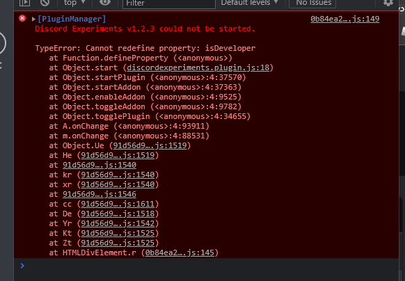 Bug Discord Experiments Broke · Issue 204 · Inve1951betterdiscordstuff · Github