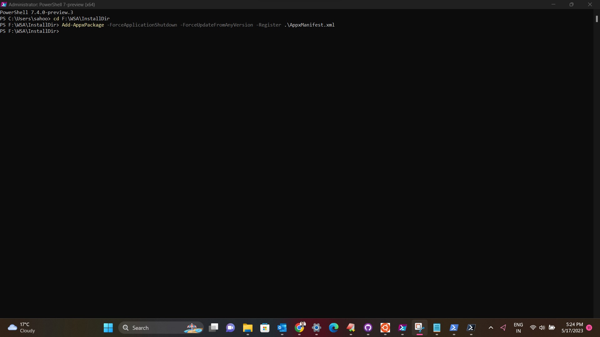 [Bug] Install Failed WSA using Install.ps1 script · Issue #541 ...