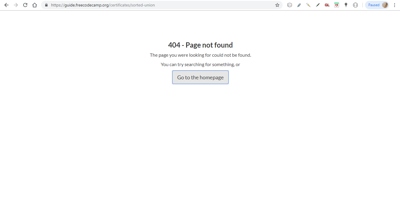 Dead link on search results (Sorted Union) · Issue #34970 · freeCodeCamp/freeCodeCamp · GitHub