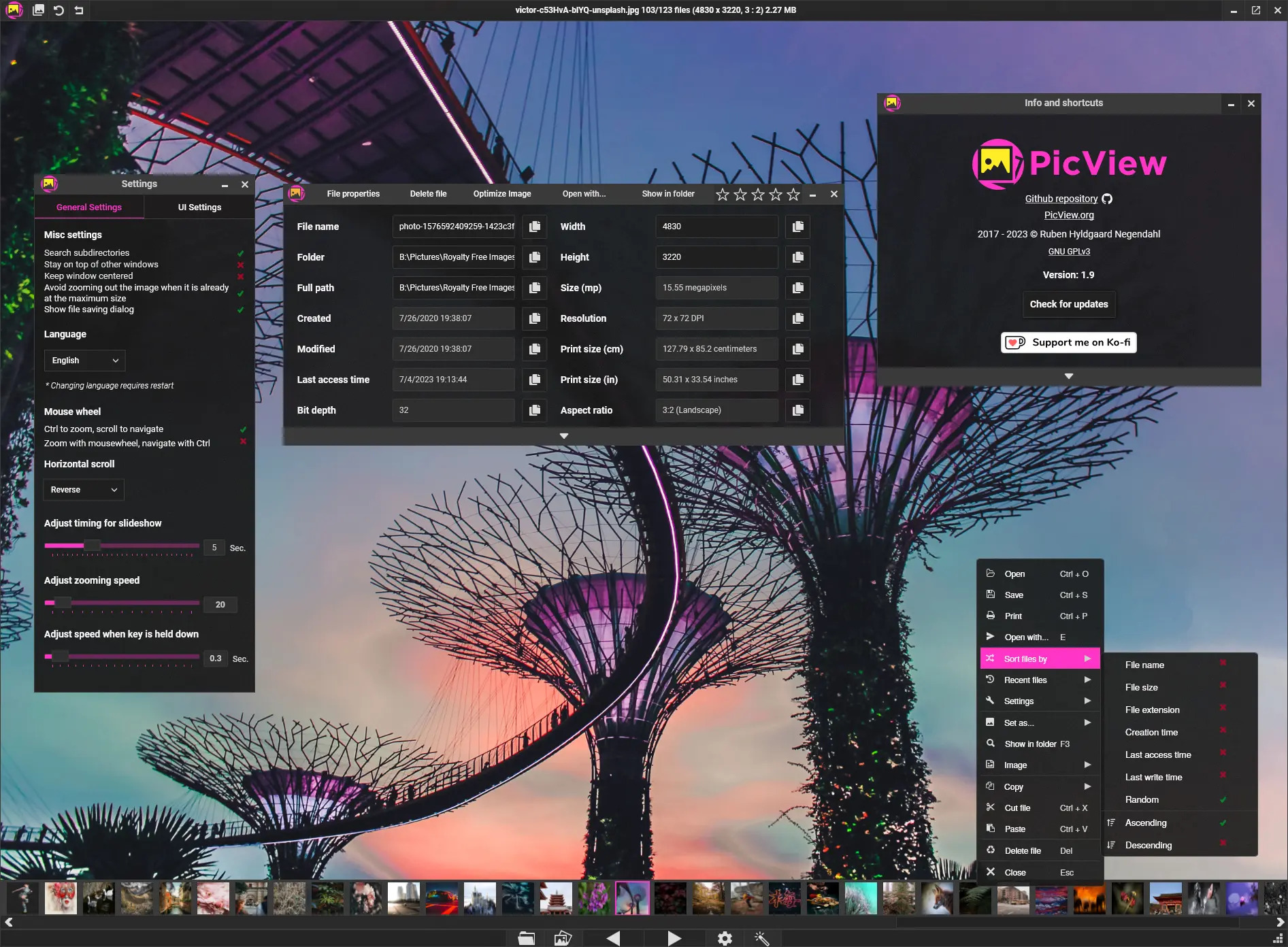 GitHub - Ruben2776/PicView: A Windows 10/11 Fast Picture Viewer with a ...