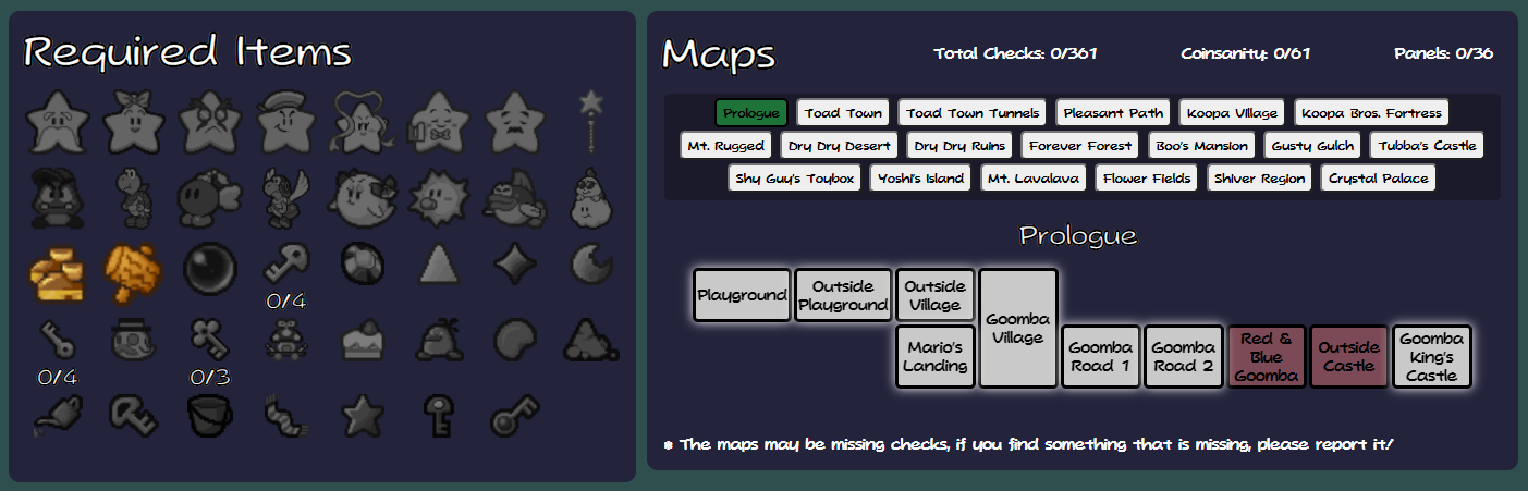 Map Display section forces Main Tracker section to expand if it's taller · Issue #25 ...