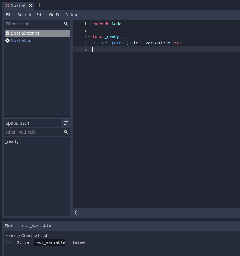 Built-in Scripts aren't searched through. · Issue #41147 · godotengine/godot · GitHub