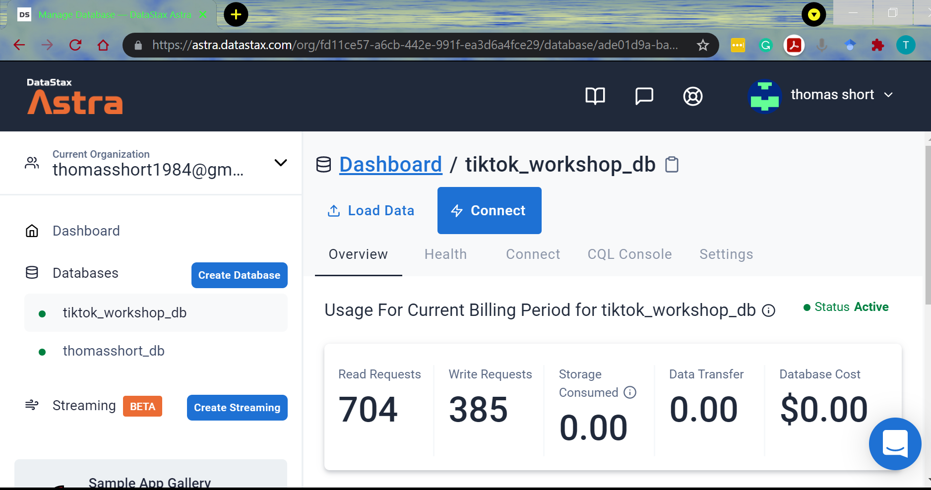 [HW] · Issue #225 · datastaxdevs/workshop-social-media-tiktok · GitHub