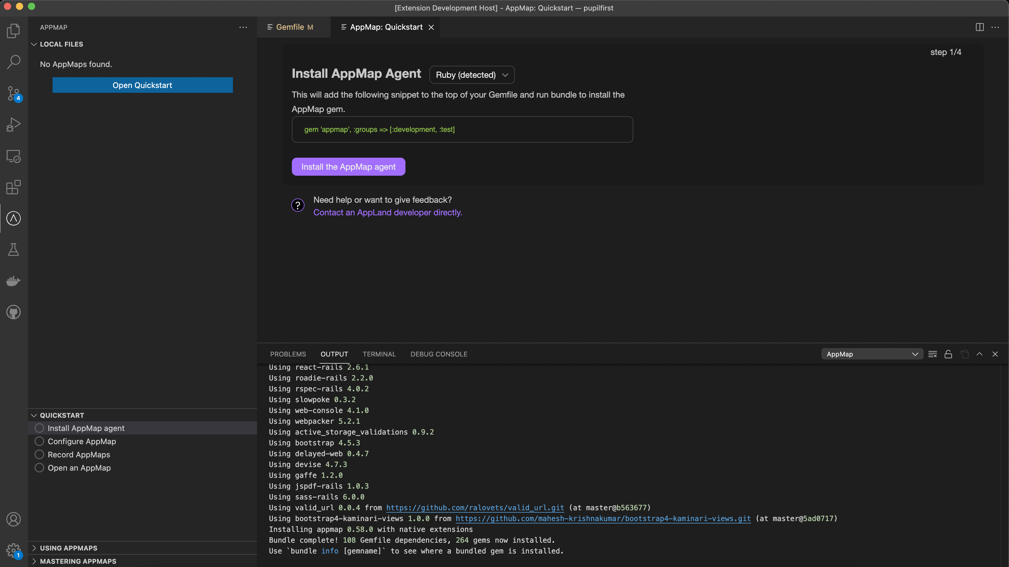 "Install Agent" needs to be run twice if older appmap gem installed · Issue #279 · getappmap ...