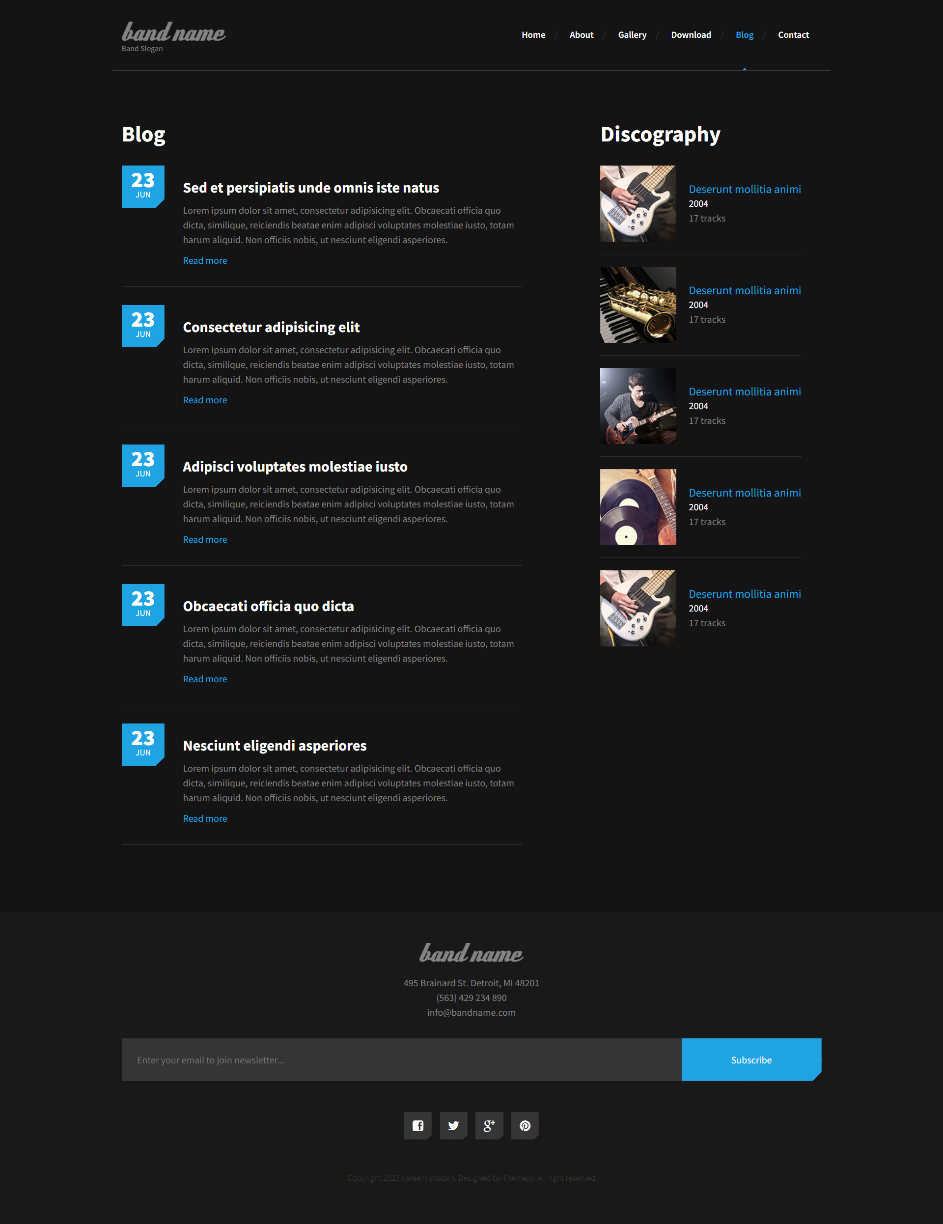GitHub - KareemShaban1/band_website: Band website using html , Css ...