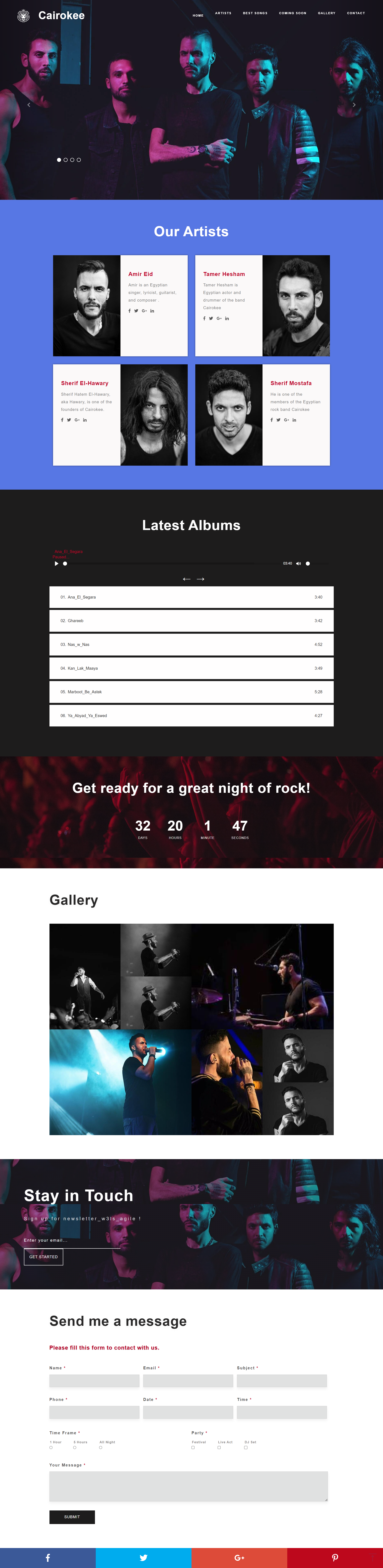 GitHub - KareemShaban1/Cairokee_band: Cairokee Band website using Html ...