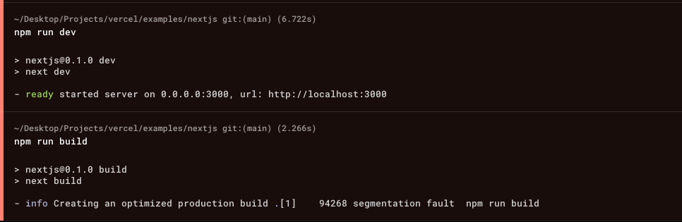 Next dev or Next build doesn't keep running stops automatically · Issue #50598 · vercel/next.js ...