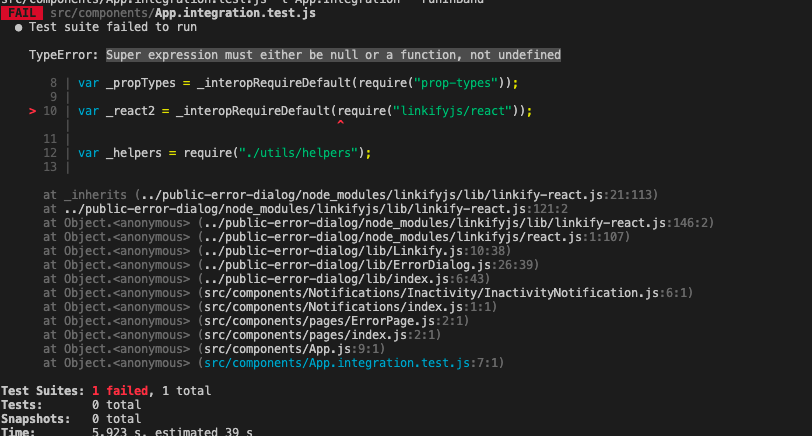 Bug Linkify Cause Jest To Break · Issue 333 · Nfrasserlinkifyjs · Github