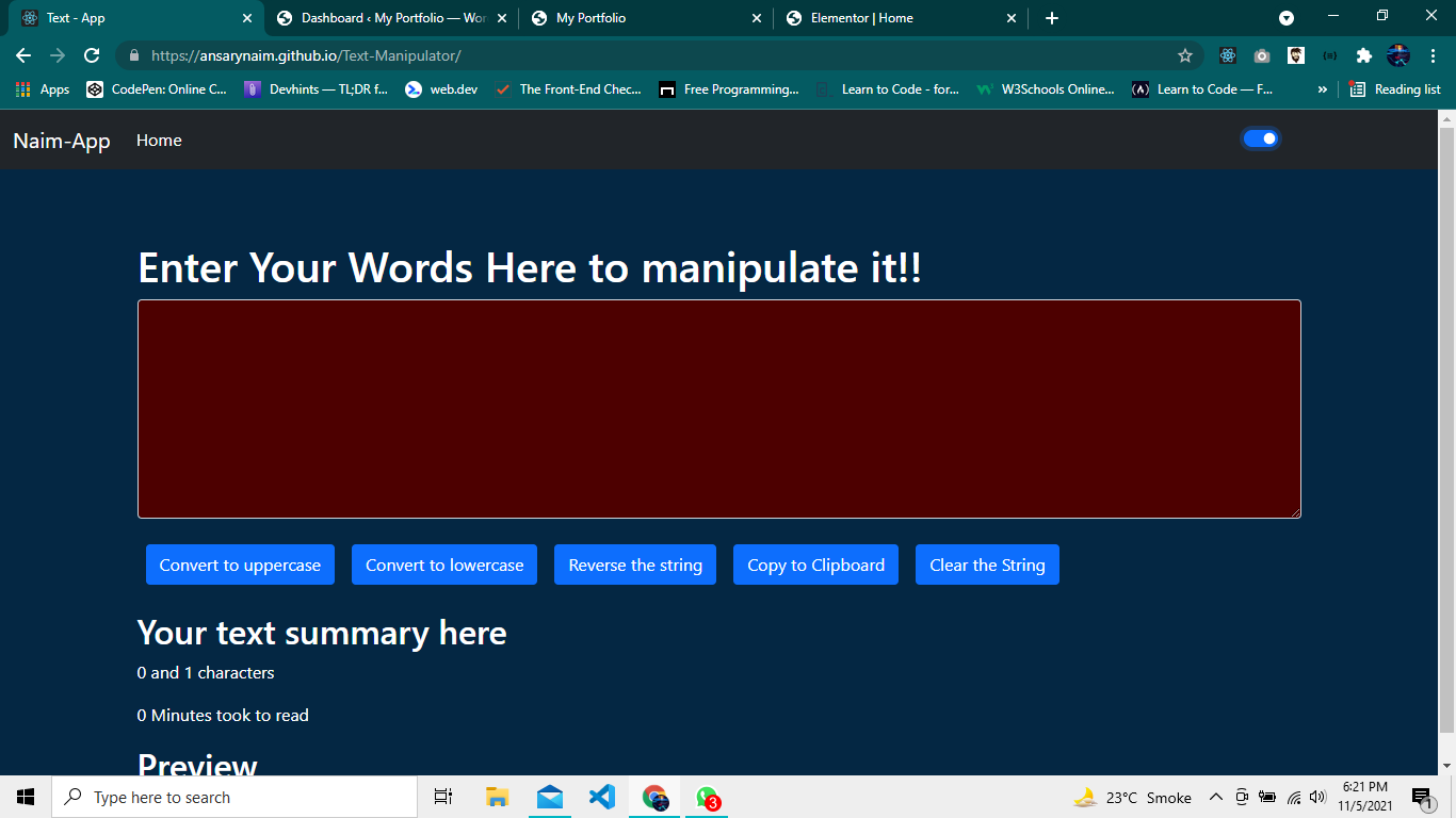 GitHub - ansarynaim/Text-Manipulator