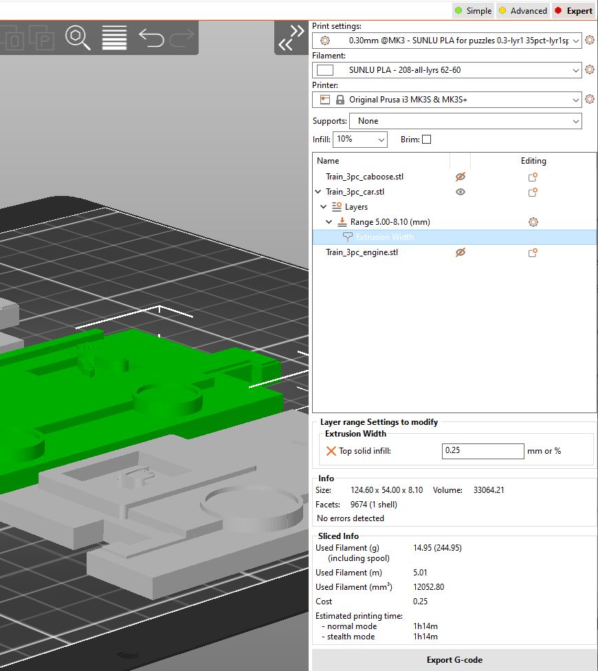 Height range modifier with layer height of 0.15 mm says 0.3mm extrusion width is invalid for ...