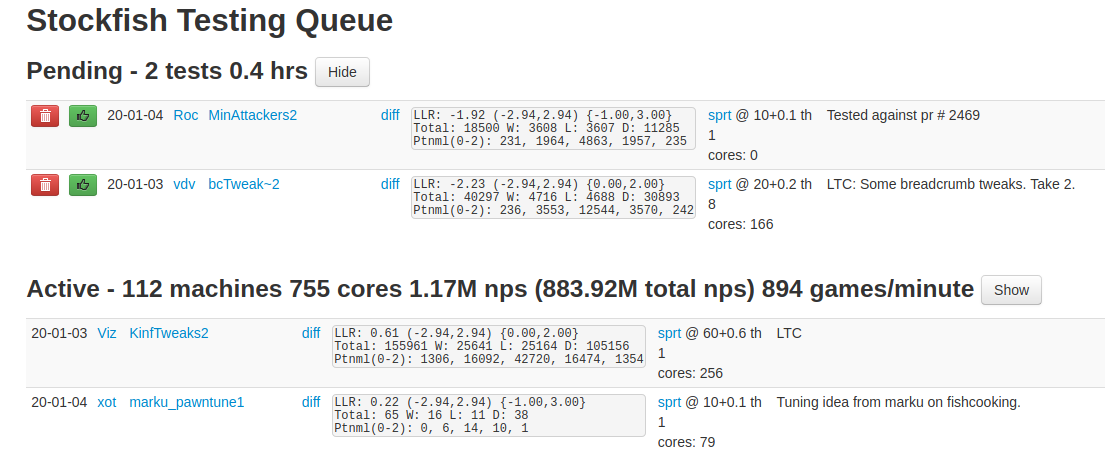 Job in 'pending' state but active · Issue #490 · official-stockfish ...