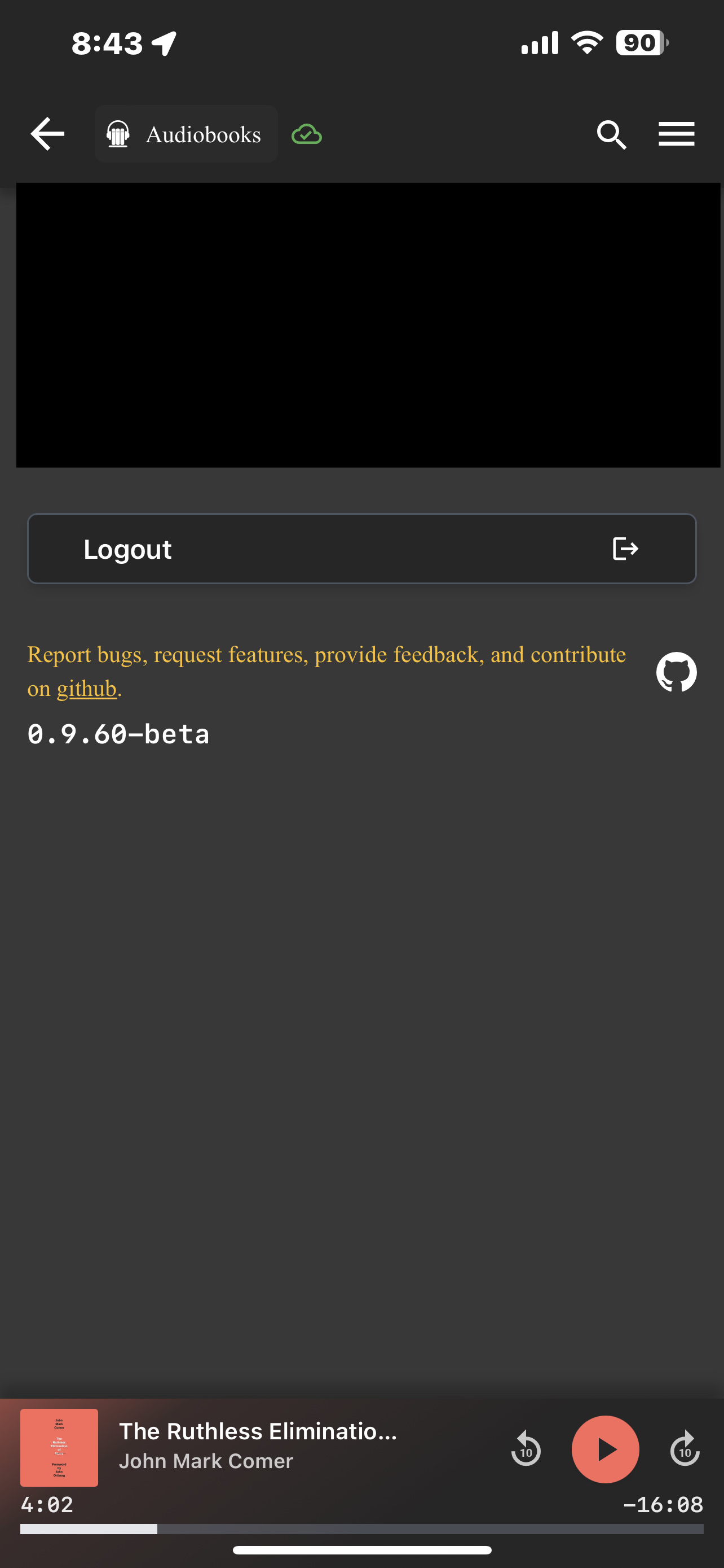 UI: Change version number in settings · Issue #539 · advplyr/audiobookshelf-app · GitHub