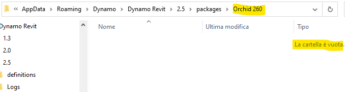 Orchid 260 not installing + Orchid_260_Core.zip & Orchid_260_Revit.zip have no content in dyf ...