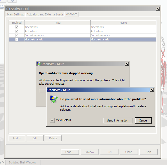 Unhandled Exception on repeated editing of Analysis · Issue #524 · opensim-org/opensim-gui · GitHub
