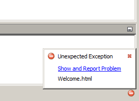 IllegalComponentStateException red-circle error after clicking around ...