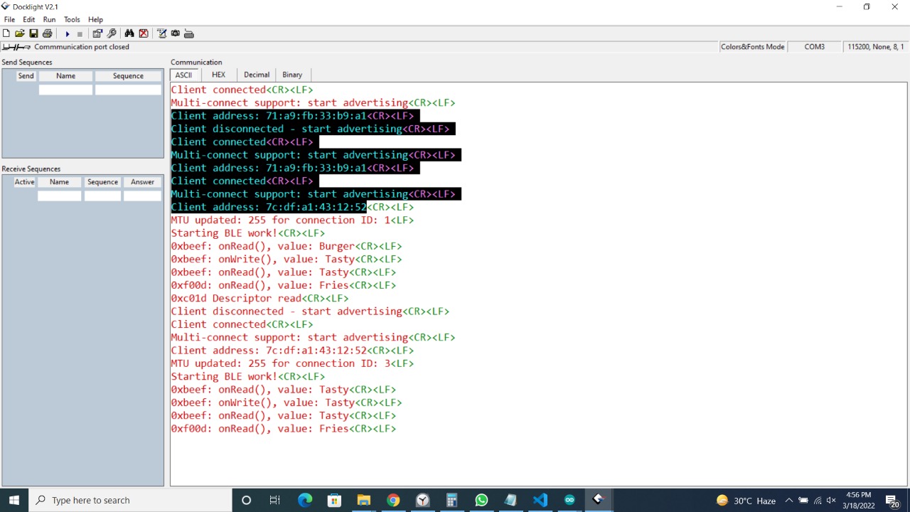 Nimble Sppserver And Sppclient Apps Esp32c3 Idfgh 7001 · Issue
