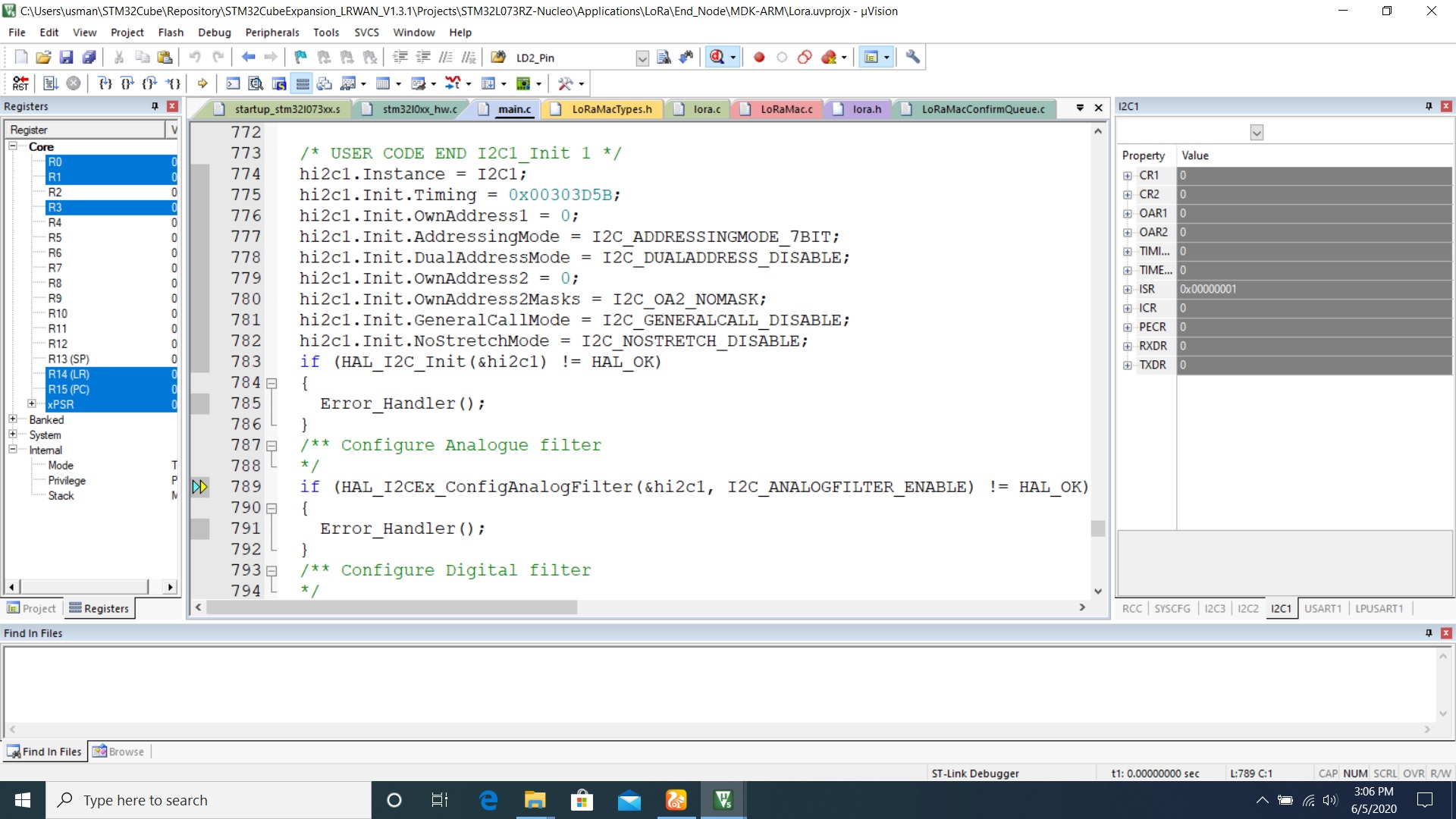 I cube Lorawan Stack V1.3.1 user Code Not Working/Updating · Issue #895 · Lora-net/LoRaMac-node ...