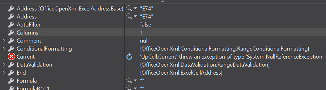 Rows and Columns of ExcelRange always "1" · Issue #555 · JanKallman/EPPlus · GitHub