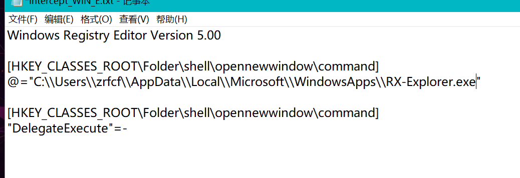 无法重定向win+e · Issue #27 · zhuxb711/RX-Explorer · GitHub