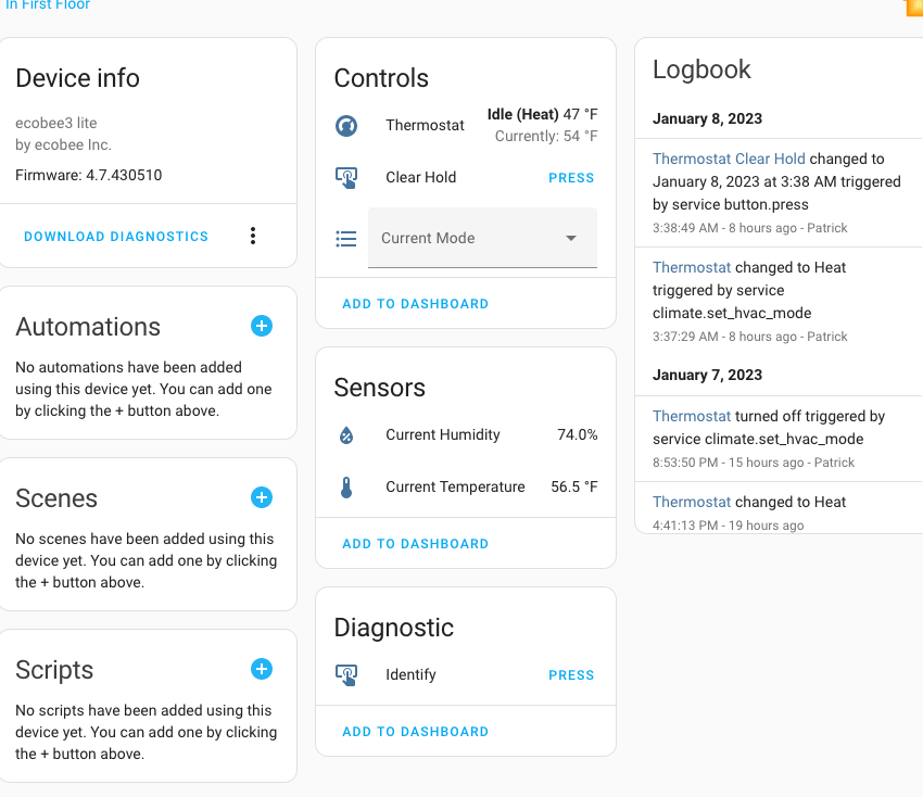 homekit controller temperature and humidity for thermostat are not updated · Issue #85459 · home ...